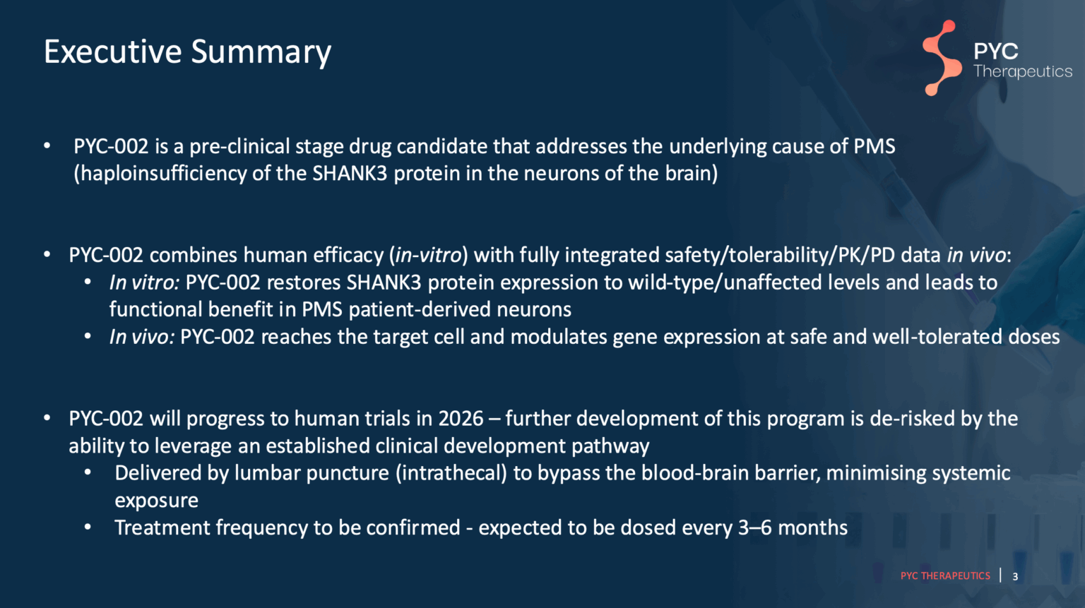 PYC Therapeutics Update – Progress on RNA-Based Therapy for Phelan ...